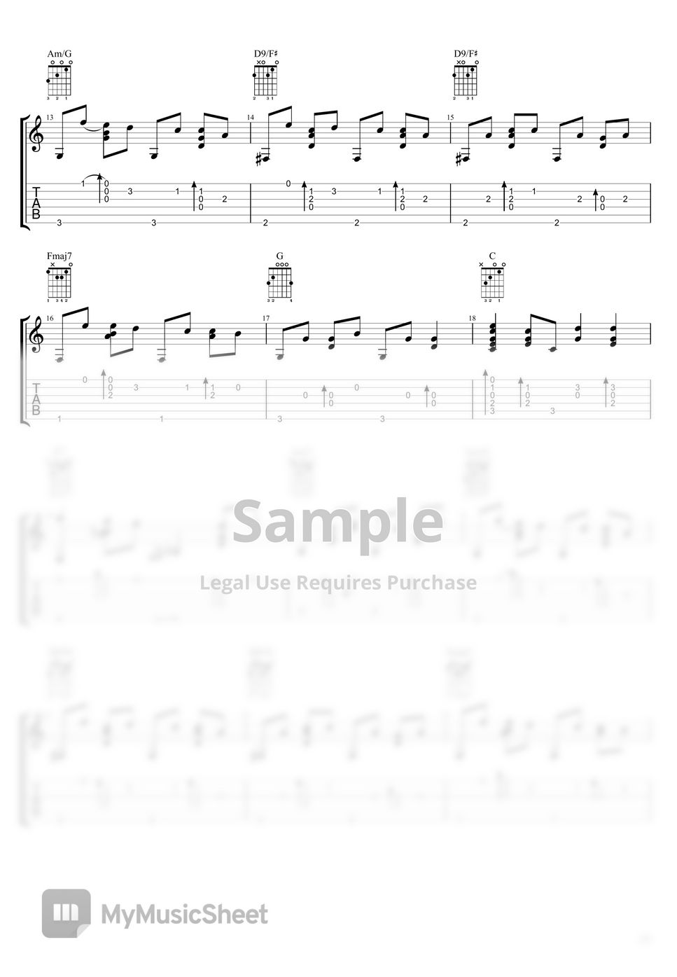 keshi | Fingerstyle Guitar - drunk TAB by Kenneth Acoustic