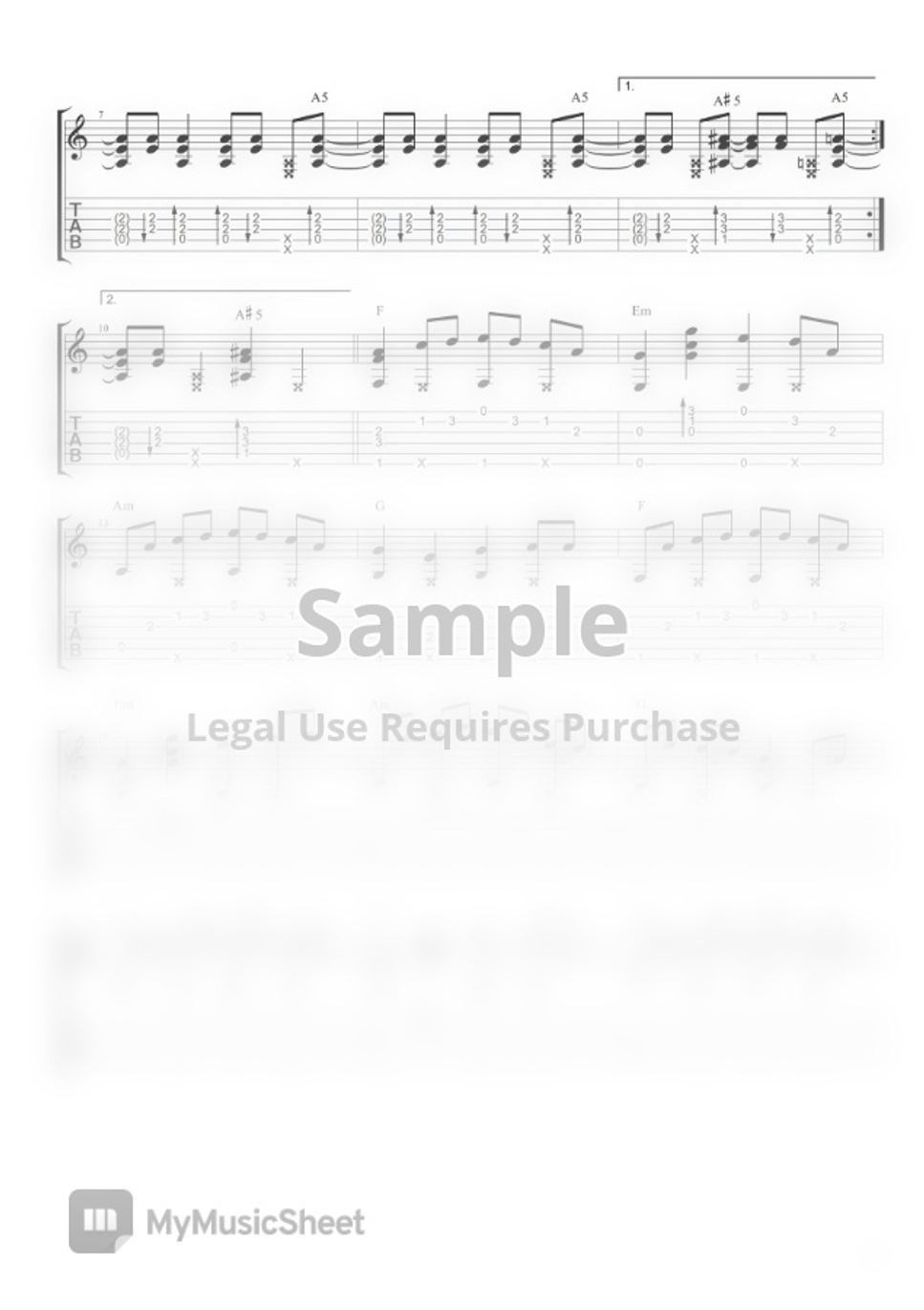 Jin - Additional Memory (Fingerstyle) by Steve Hansen Hoja