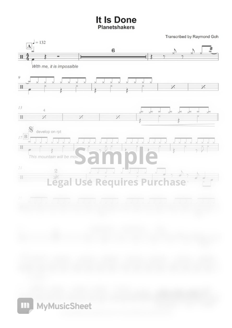 Planetshakers - It Is Done by Raymond Goh Lembar Musik