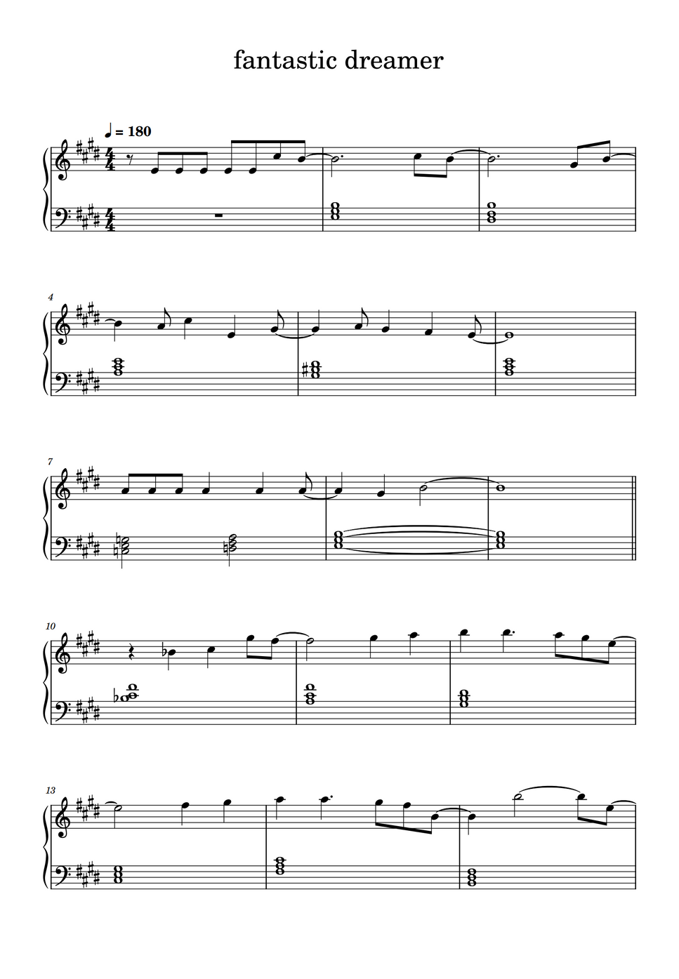 Machico - fantastic dreamer (konosuba) by TTK 曲谱