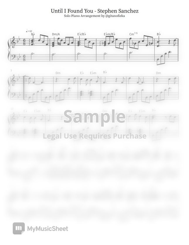 Gita Nofieka Music Sheet Music