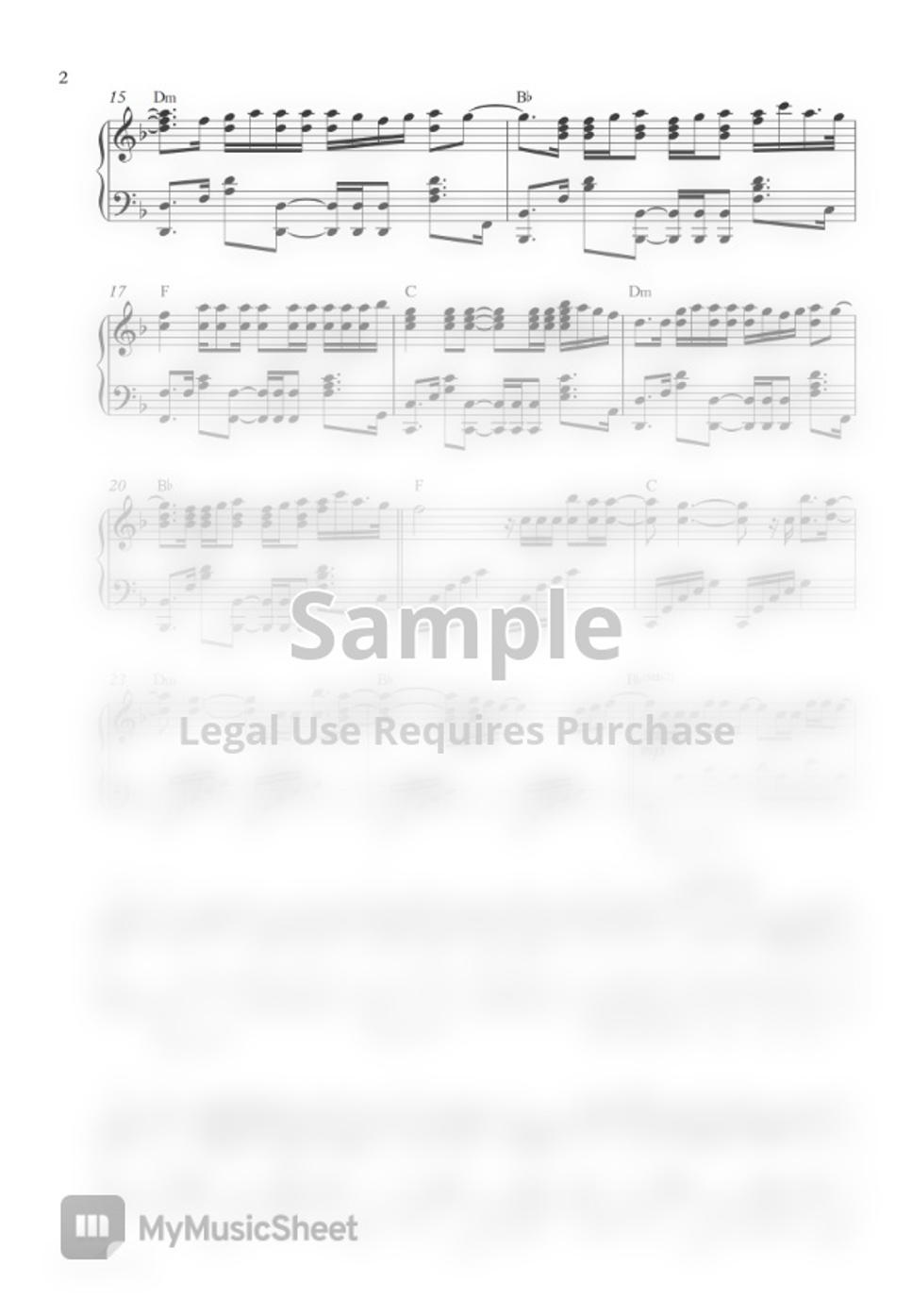 Jessie J - Flashlight (Piano Sheet) Partition musicale by Pianella Piano