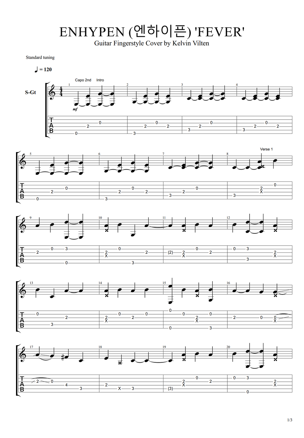 ENHYPEN (엔하이픈) - FEVER TAB by Kelvin Vilten