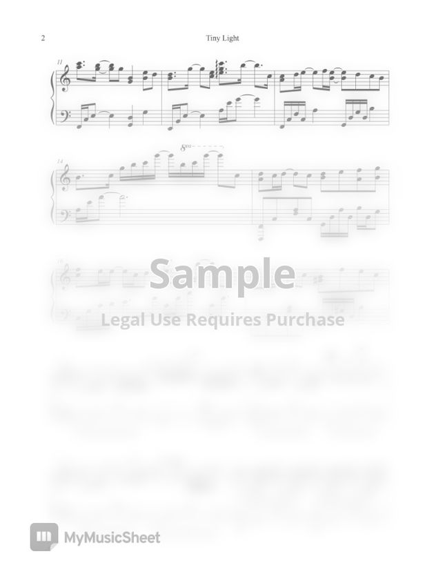 Jibaku Shounen Hanako-Kun OST. - Tiny Light (지박소년 하나코군 엔딩곡) by Tully Piano Sheet Music