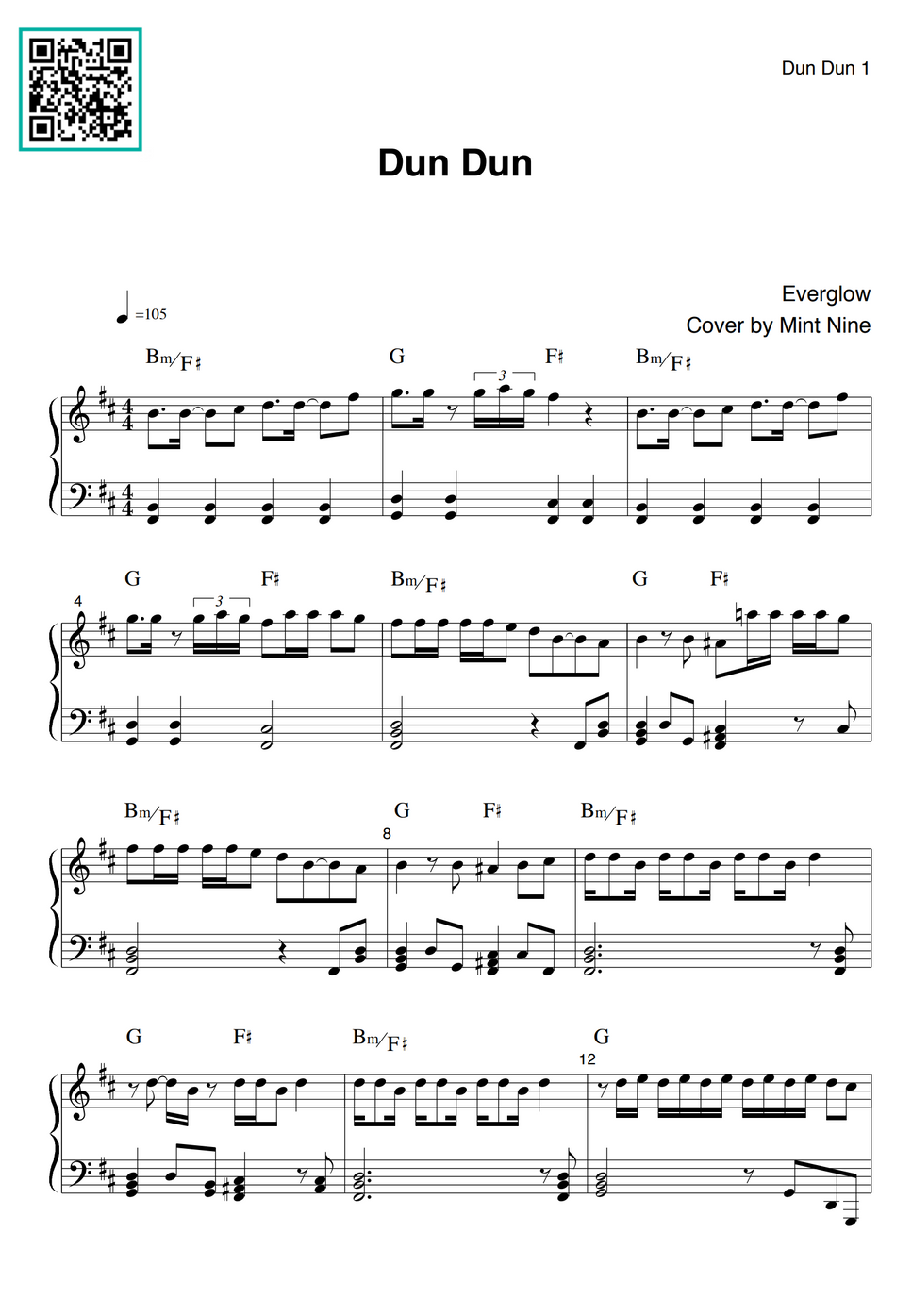 EVERGLOW - DUN DUN by Mint Nine Hoja