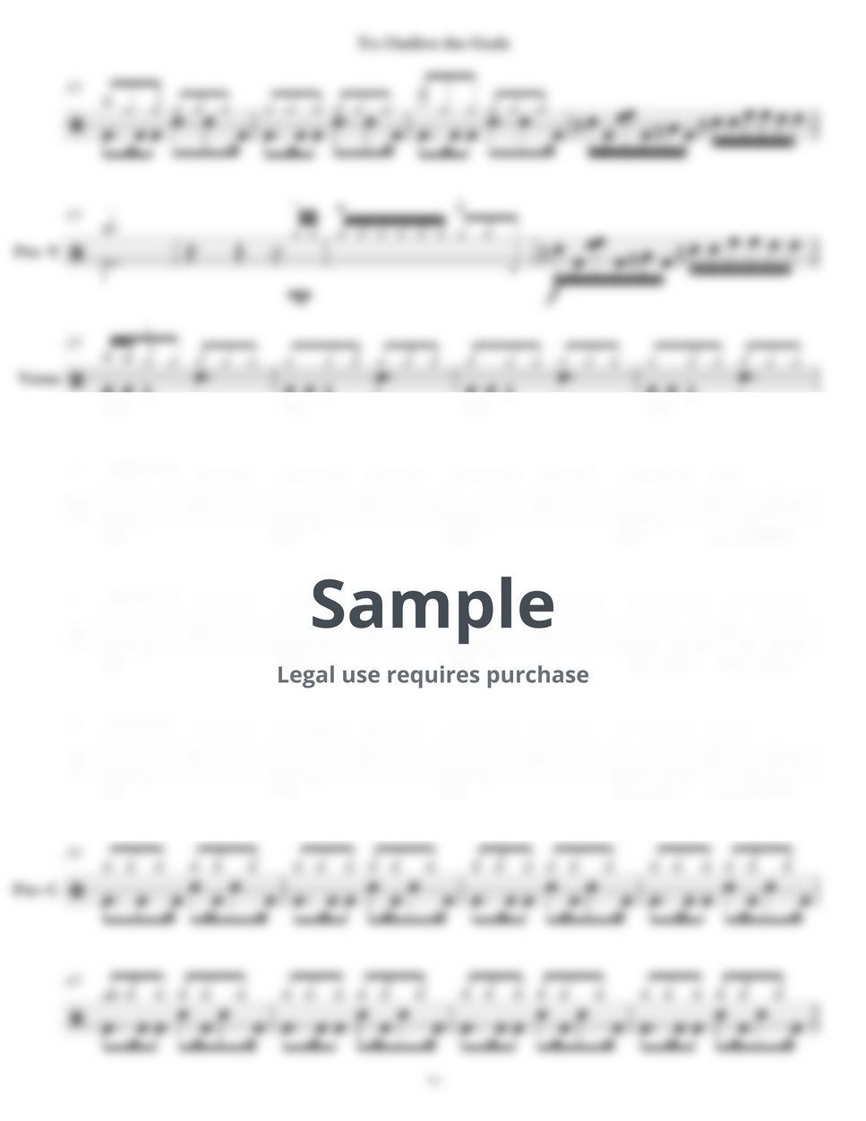 My Dying Bride - To Outlive the Gods Sheets by Jaslow Drum Sheets