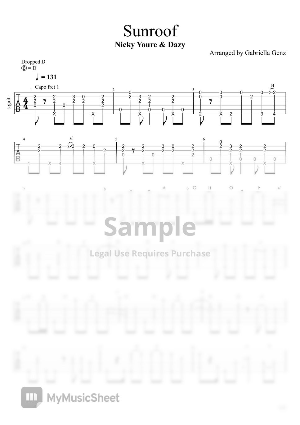 Nicky Youre - Sunroof Sheets by Gabriella Genz