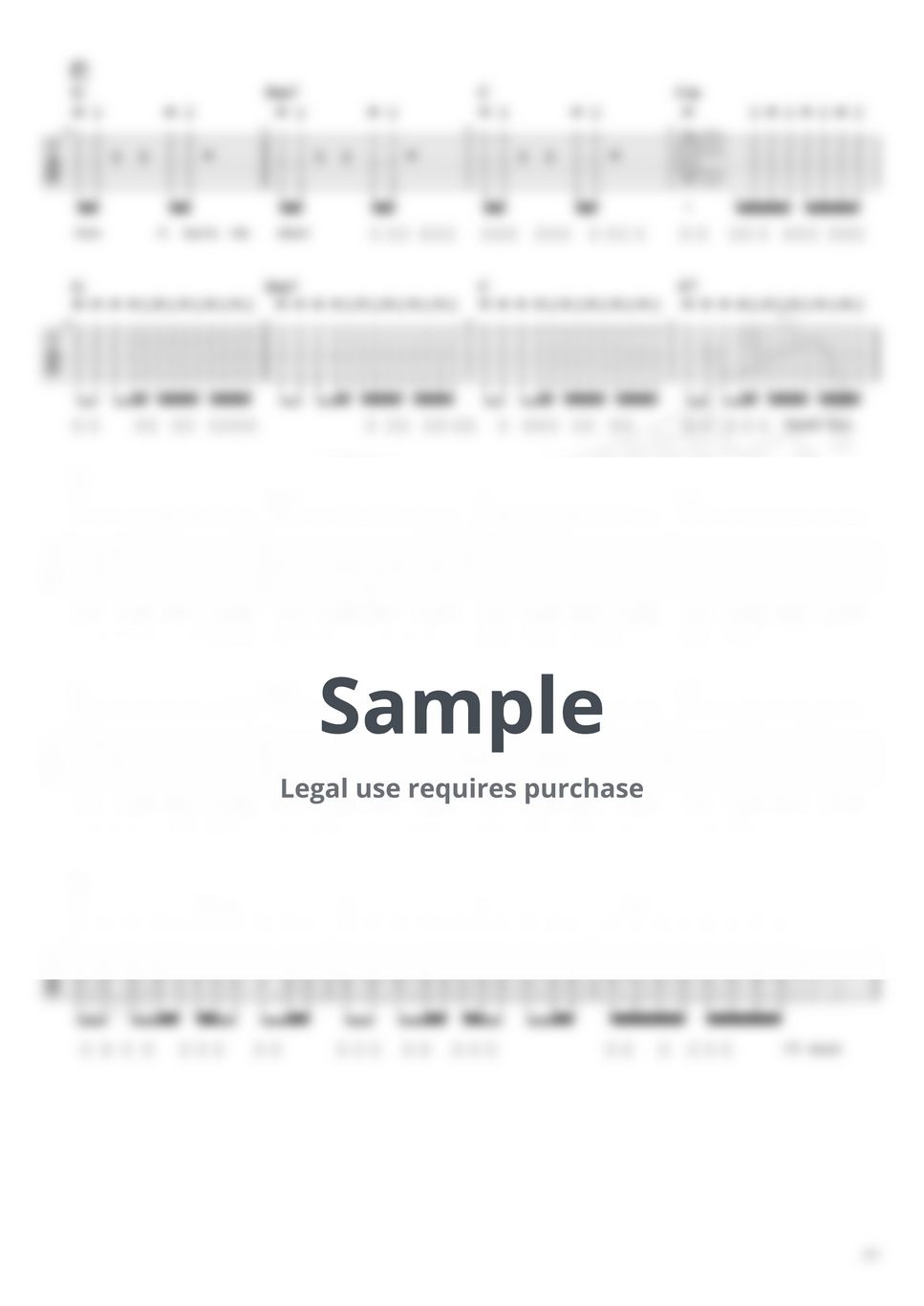 WOODZ(우즈) - 『I'll Never Love Again』 (A. guitar) Sheet Music by jeyoung yu