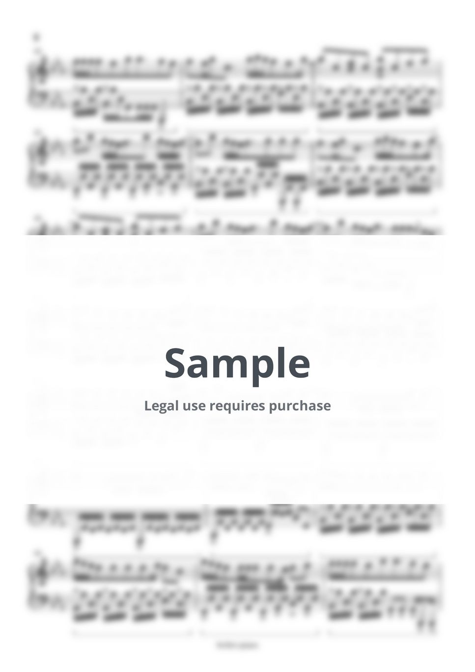 박진영(J.Y. Park) - Changed Man Sheet Music by bvibvi piano