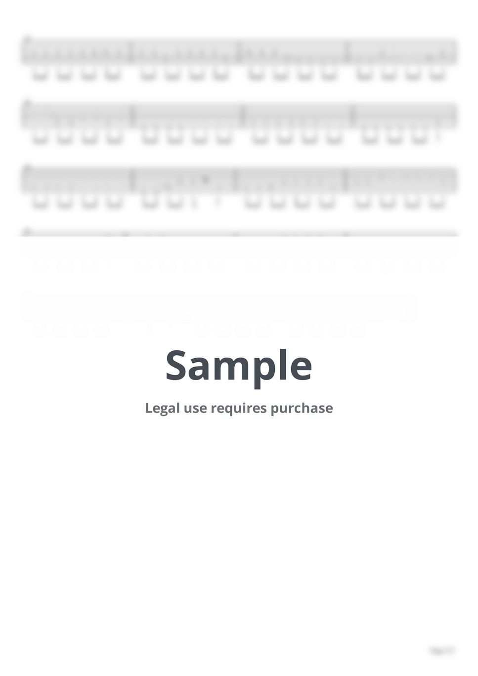 Mrs. GREEN APPLE - Lilac (Bass TAB Short Ver.) 악보 by Muya