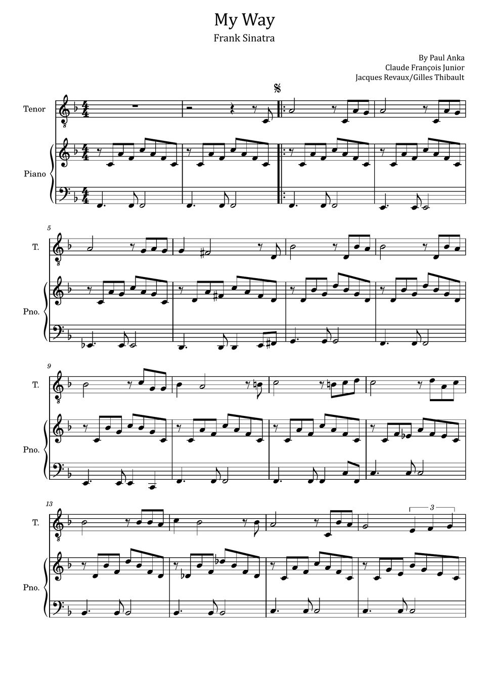 Paul Anka/Claude François Junior/Jacques Revaux/Gilles Thibault - My ...