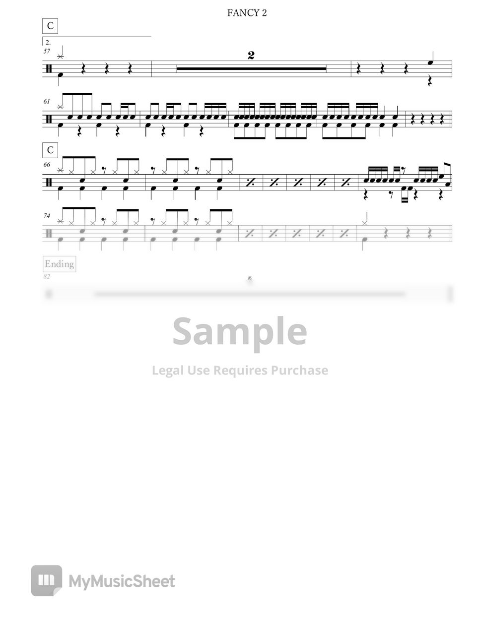 TWICE - FANCY Sheets by Arkadia Drums