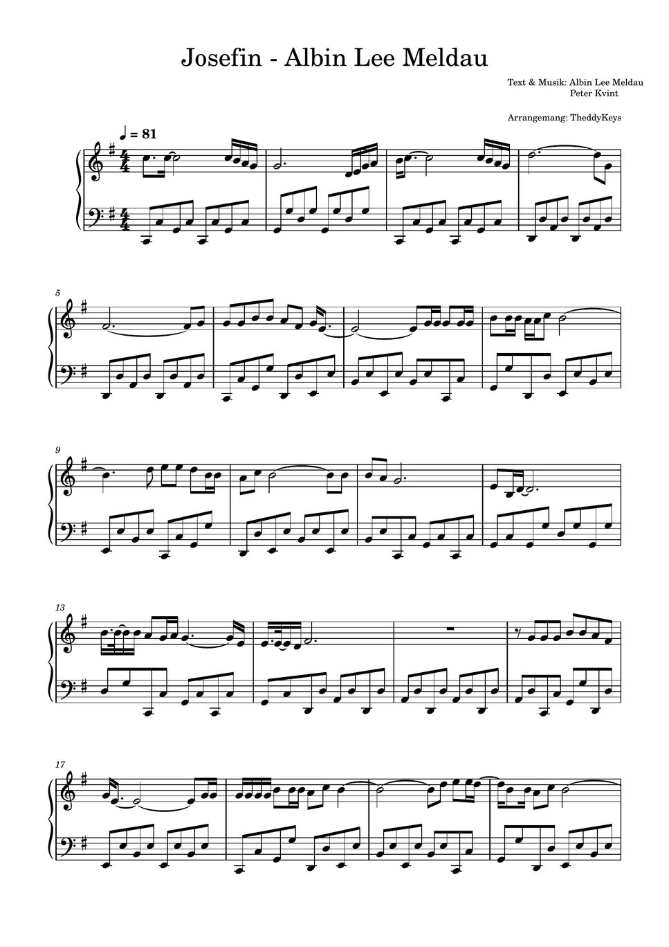 Albin Lee Meldau - Josefin Sheets by TheddyKeys