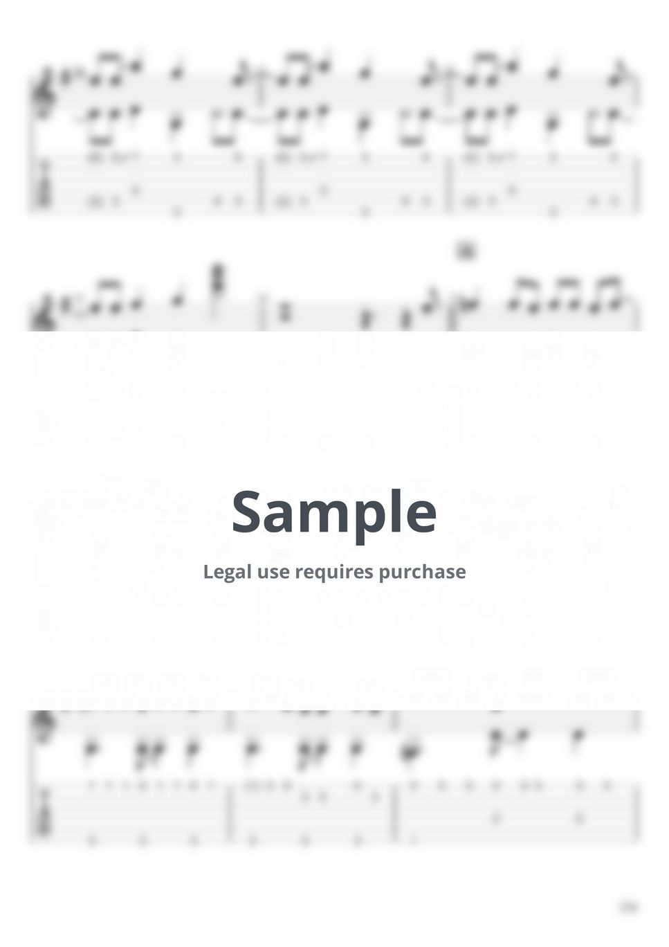 Figu@mate - Gachagacha Cute Figu@mate (Fingerstyle) Partitura by u3danchou