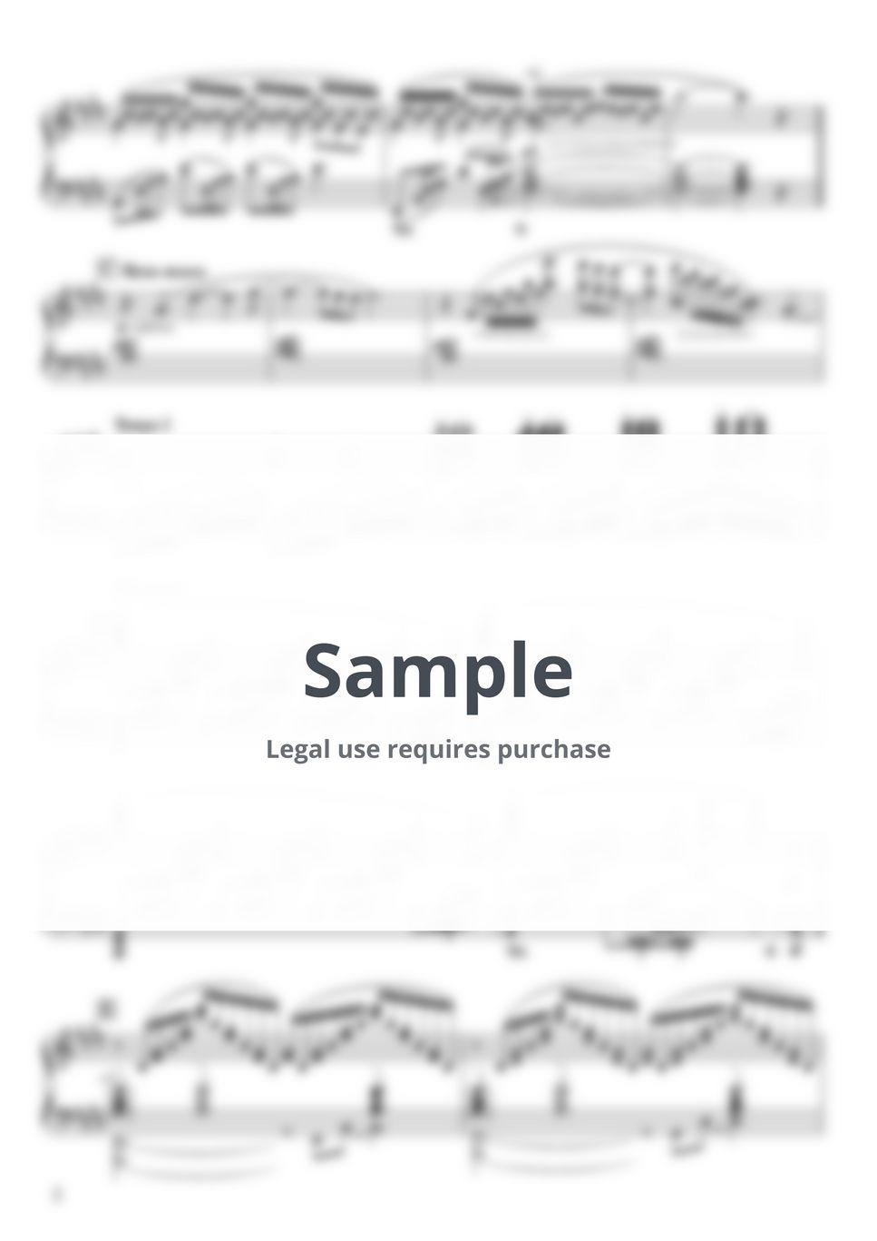 Kensuke Ushio - in the pool (Chainsaw Man: Reze Arc - OST) 악보 by Animenz