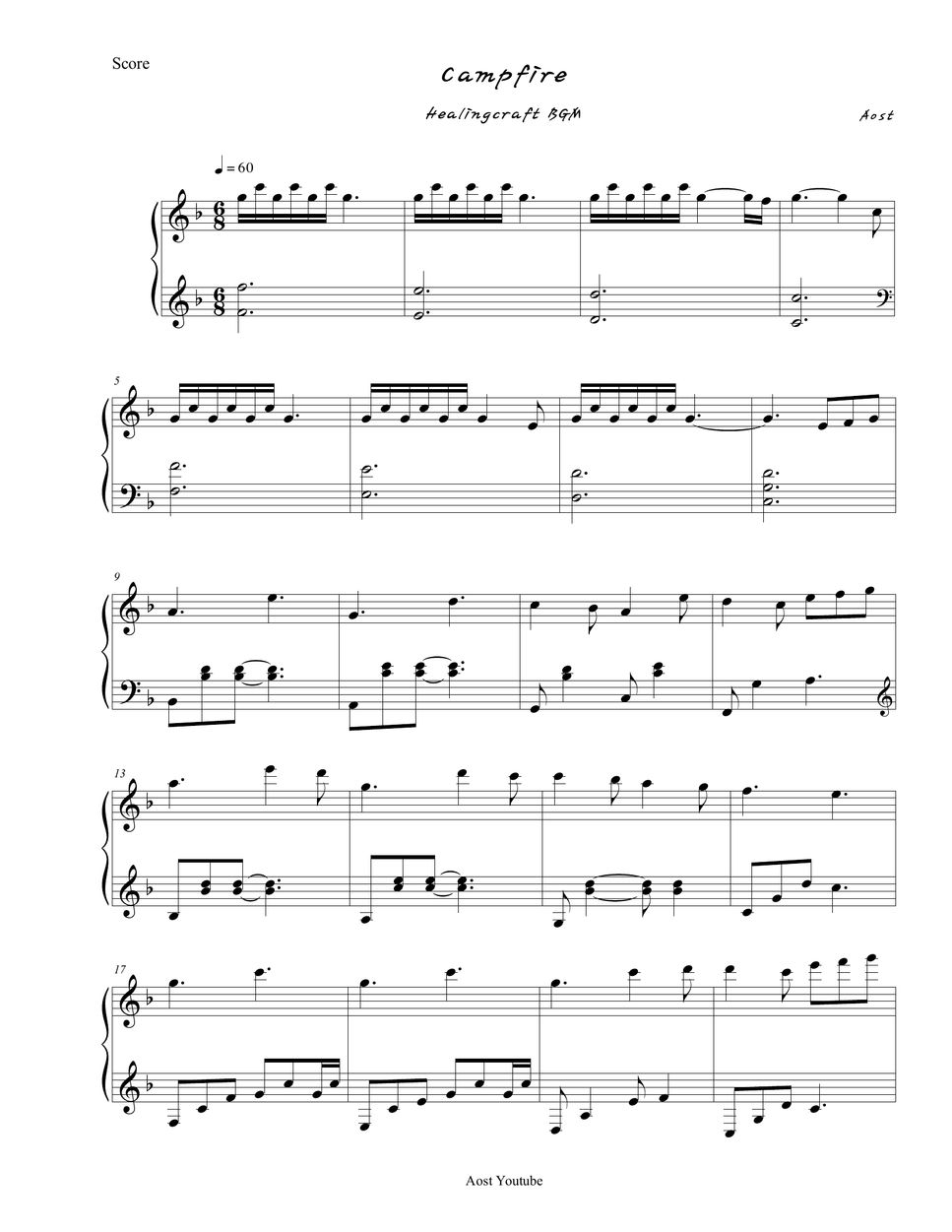 Aost - Campfire - Aost Sheets