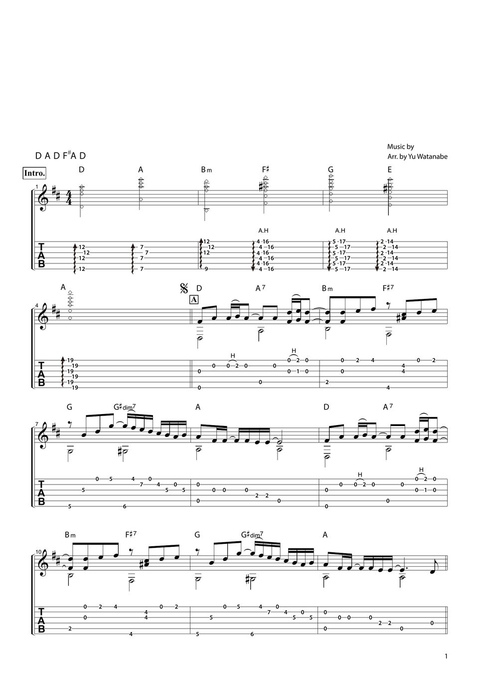 Kenshi Yonezu/米津玄師 - サンタマリア(Santa Maria) Hoja by Yu Watanabe/わたなべゆう