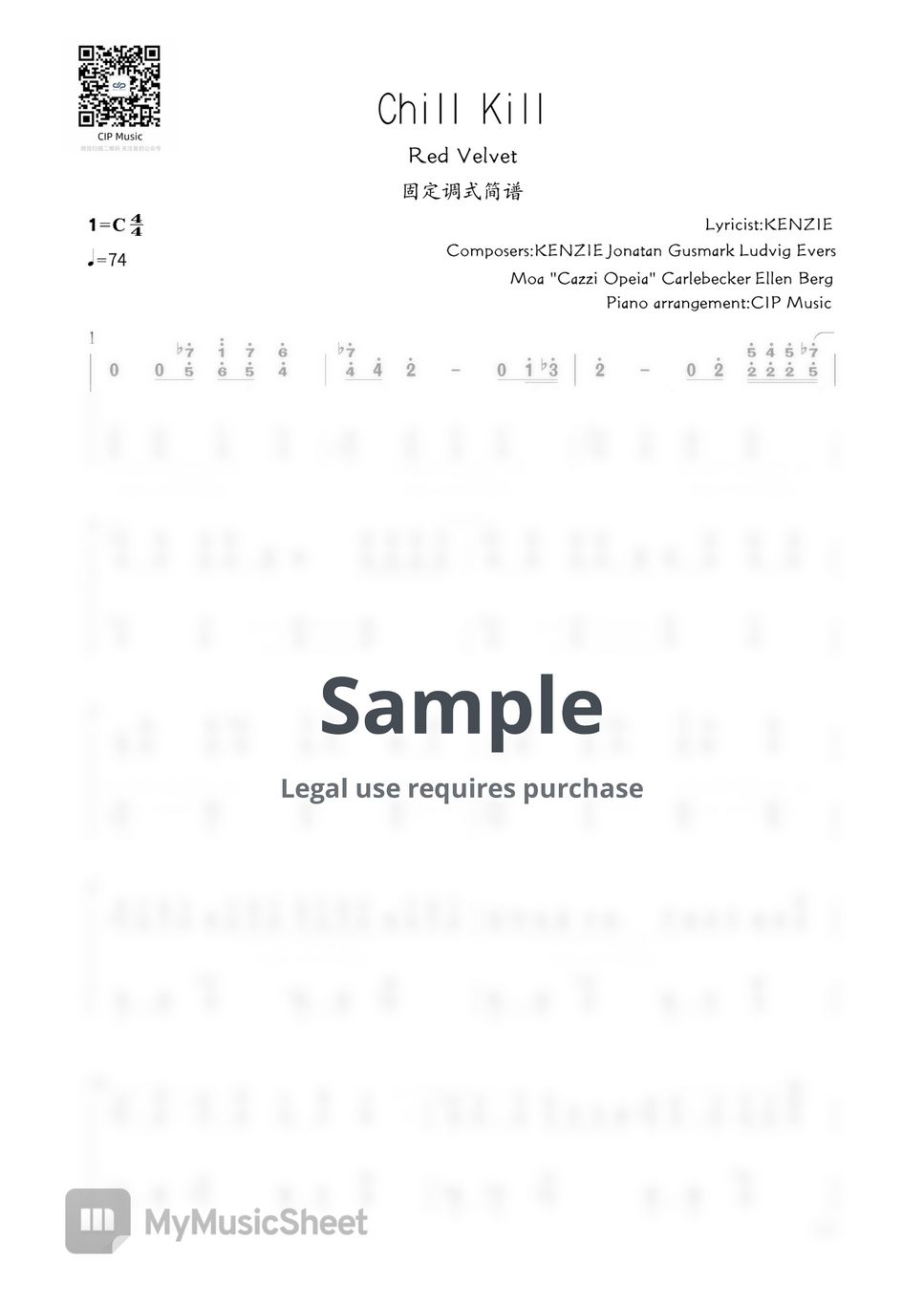 Red Velvet - Chill Kill Sheets by CIP Music