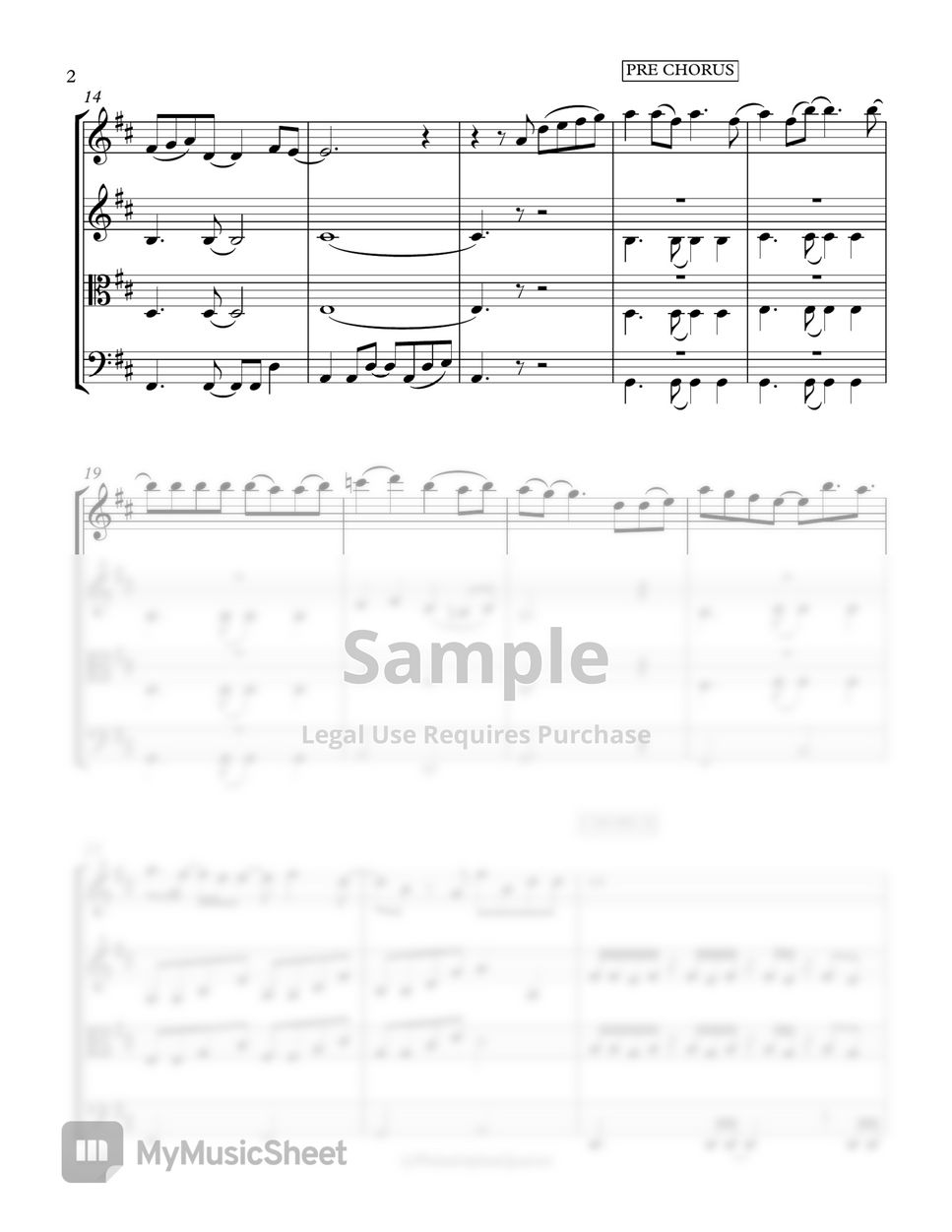 Versace on the Floor by Bruno Mars Partitur