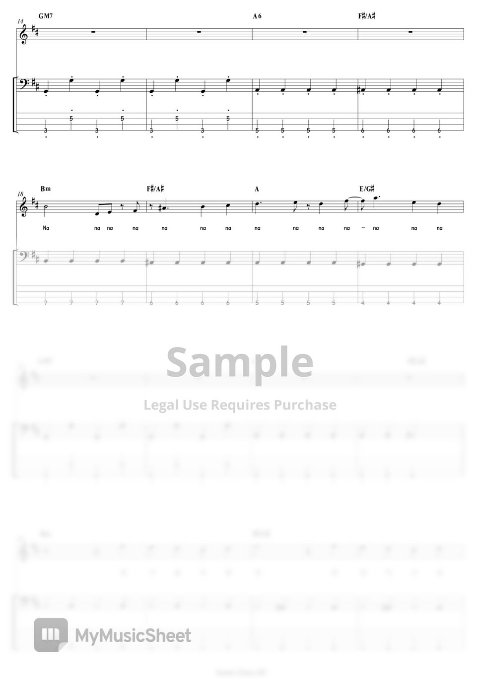 DAY6 Sweet Chaos Bass Backing Track Sheet Music