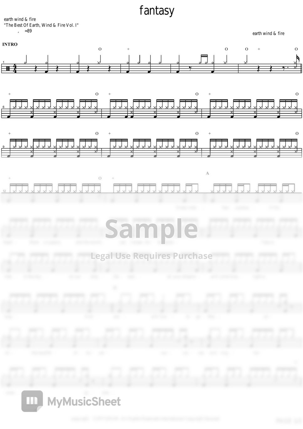 earth wind & fire - fantasy Sheets by COPYDRUM