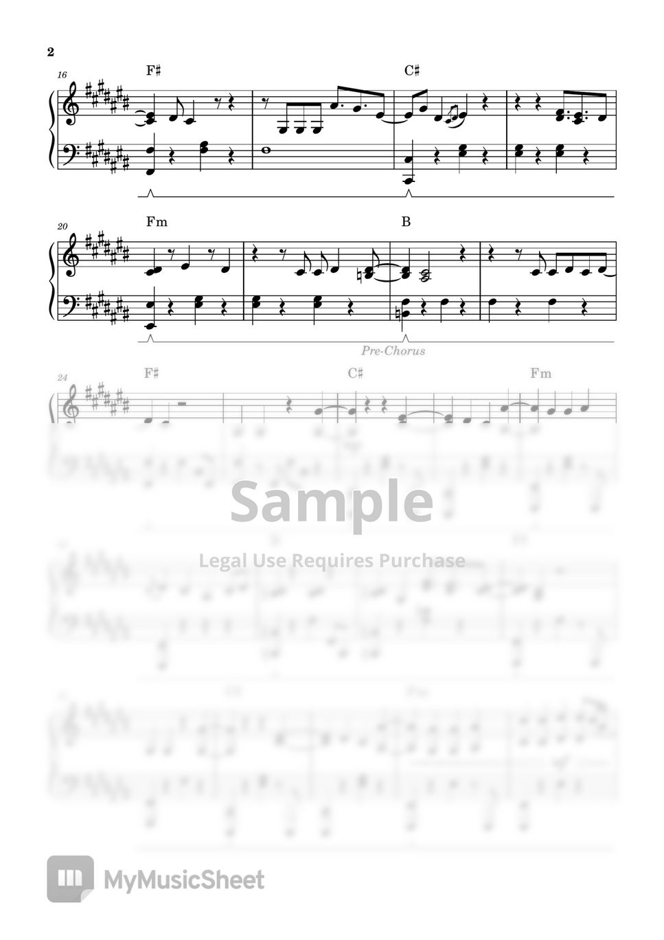 Arthur Nery - Pagsamo (PIANO SHEET) Sheets by John Rod Dondoyano