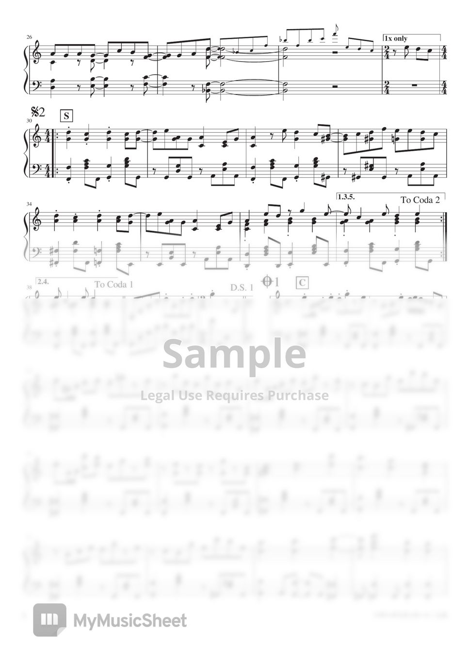 Toa - Patchwork Staccato (piano solo) 악보 by Fukane