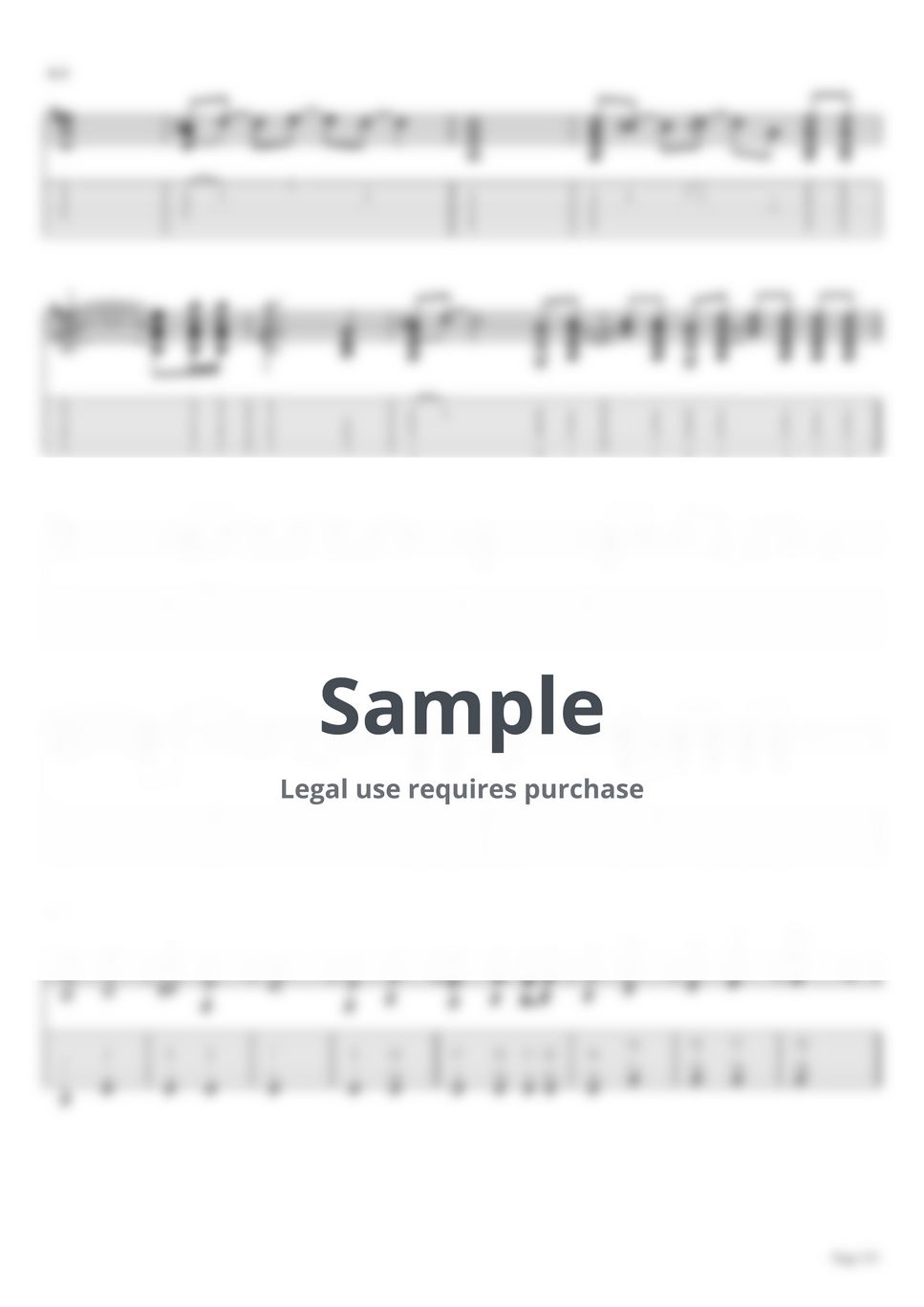 SUPER BEAVER - roman【Guitar TAB】 Tab + 단선 악보 by HachimitsuYoghourt