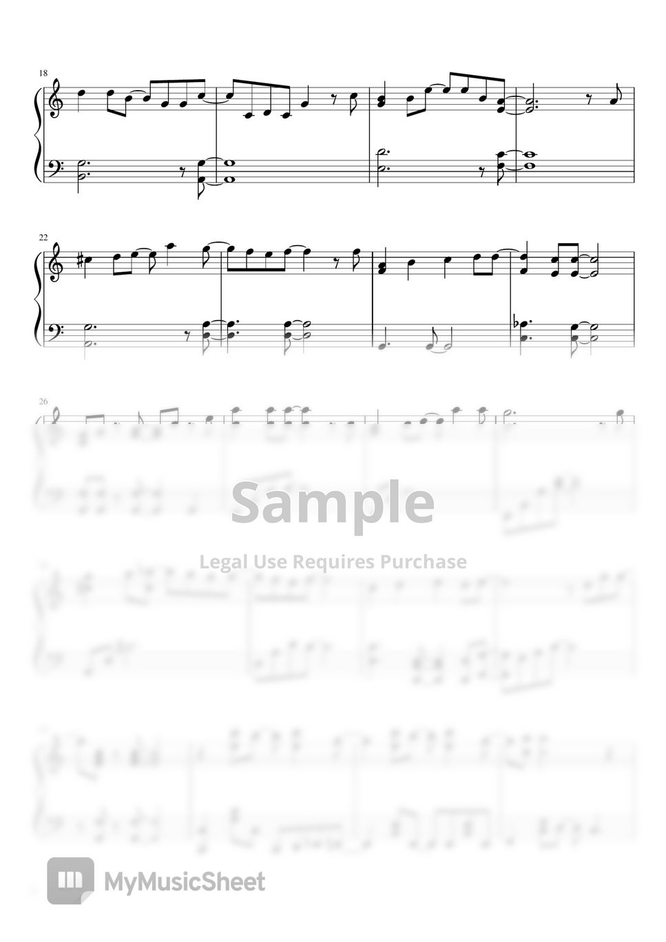 J Rabbit 넌 언제나 You Always Piano Sheet Sheet