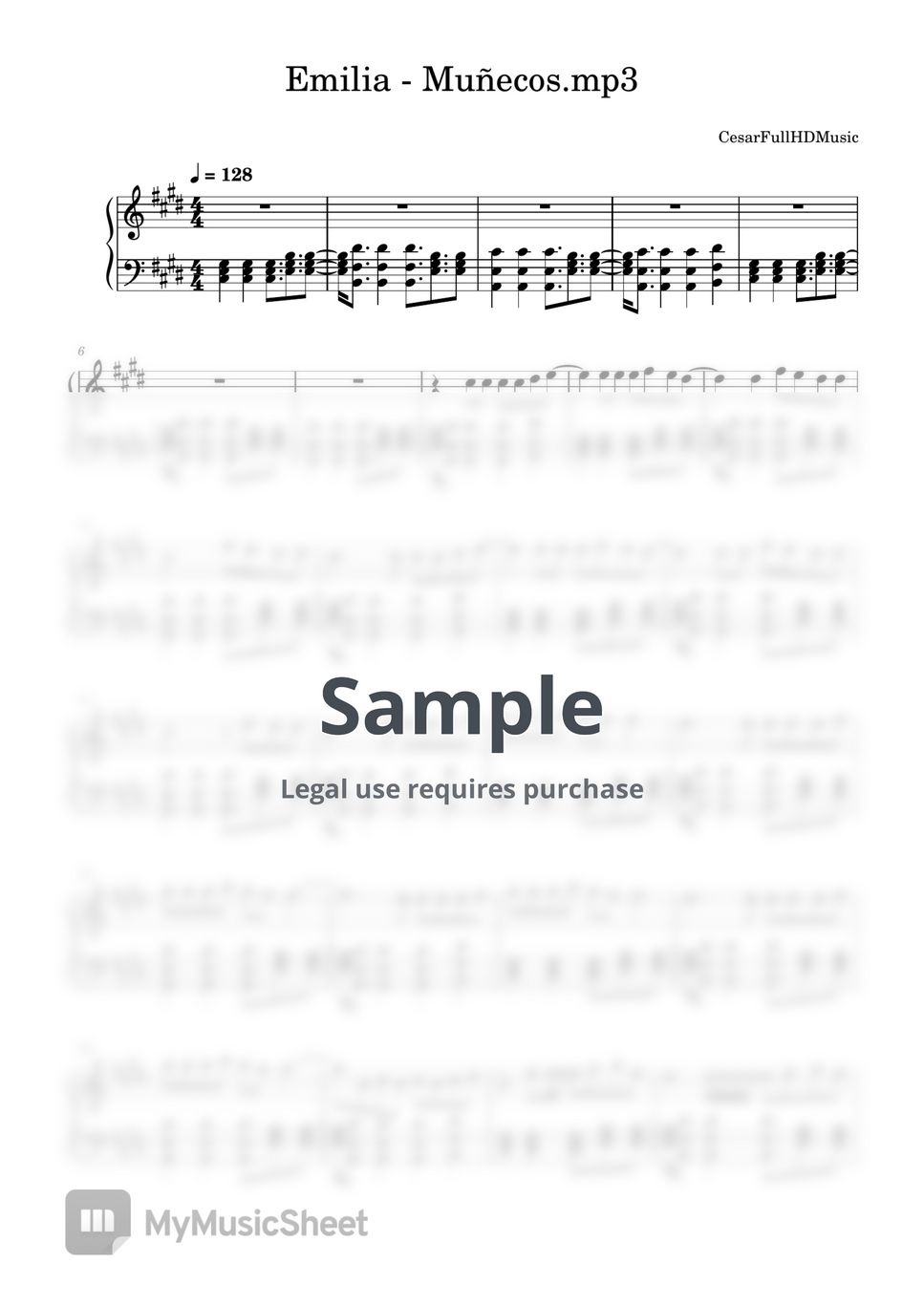 Emilia - Muñecos Sheet Music