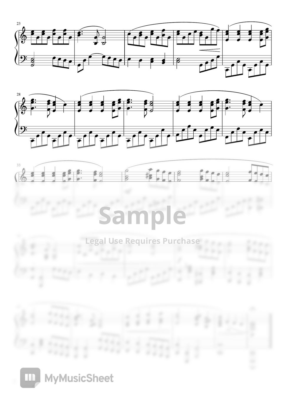 traditional - Angels We Have Heard on High (Cdur・Piano solo ...