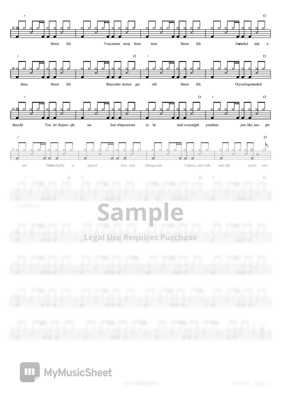 Joe Sample - Street Life Sheets by COPYDRUM