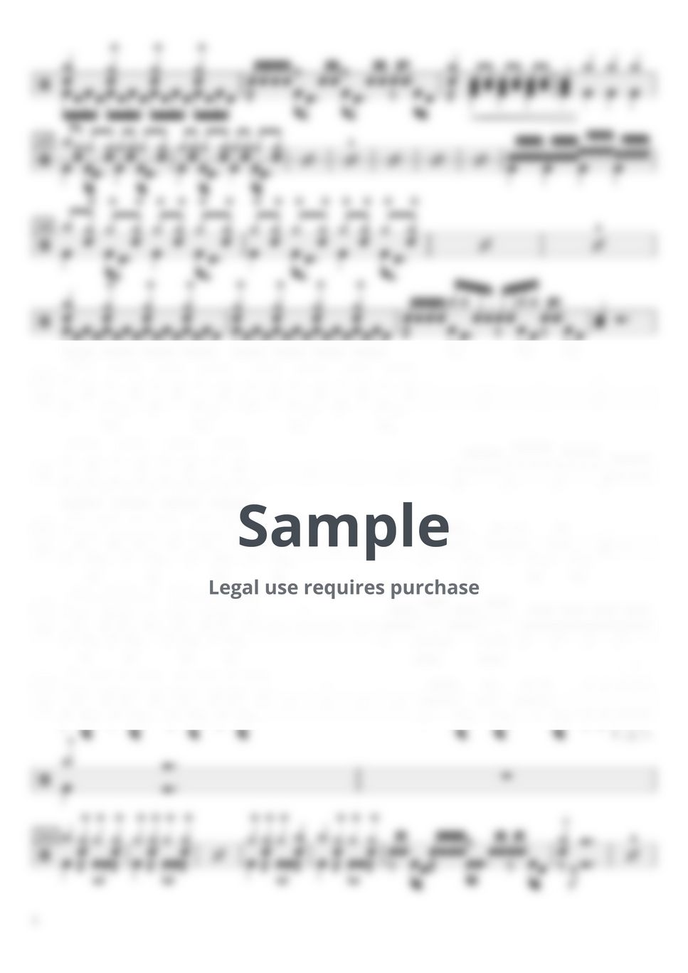 Dragonforce - Through the Fire and Flames Sheet Music by DrummerFrank
