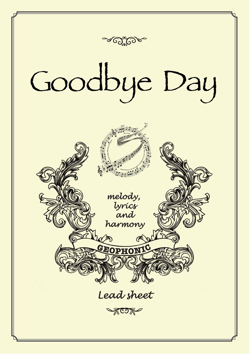 来生 たかお - Goodbye Day (【メロディー譜・LEAD SHEET】) PDF | GEOPHONIC | Kokomu