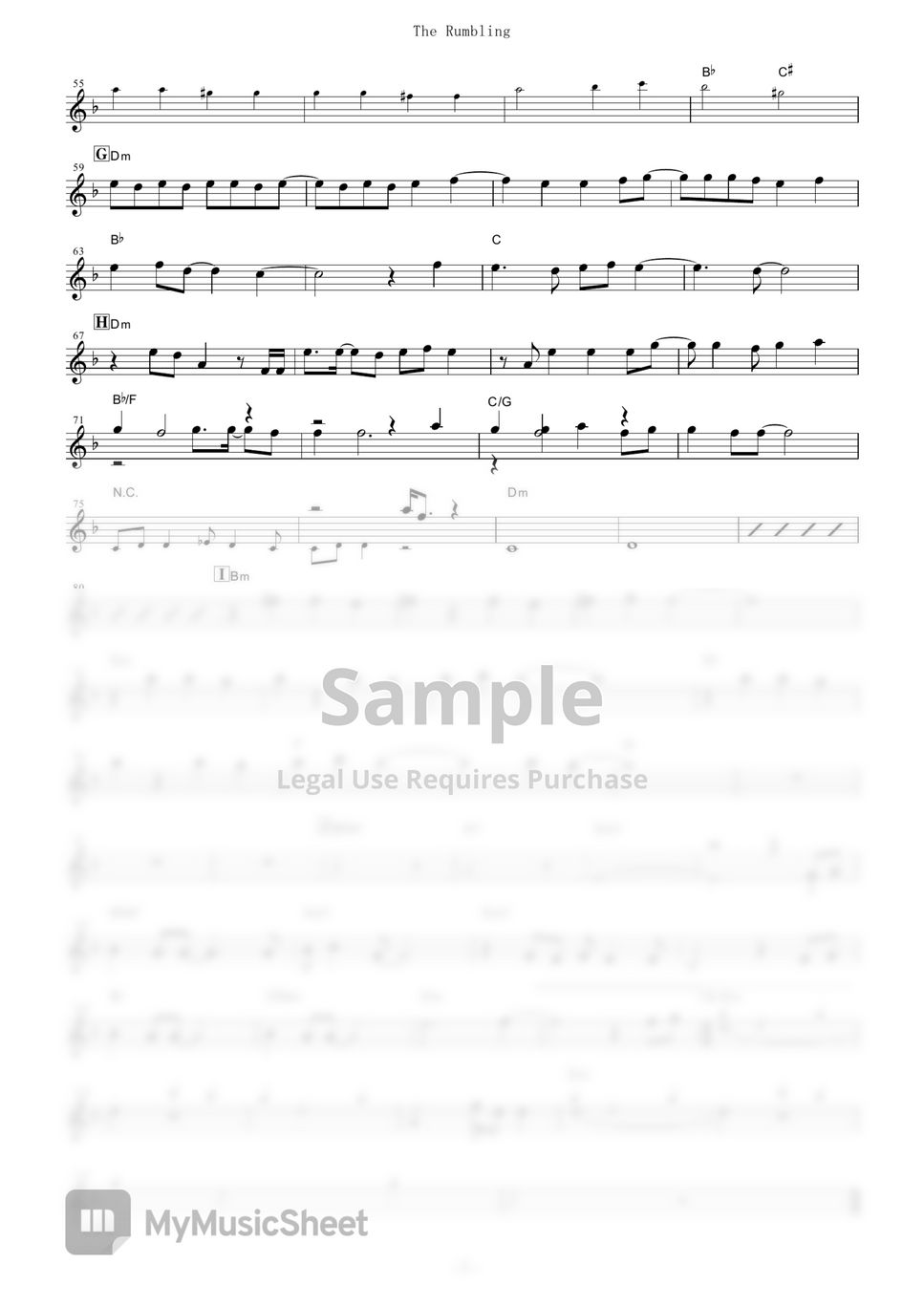 SiM - The Rumbling (Attack on Titan: The Final Season Part 2 / in Bb ...