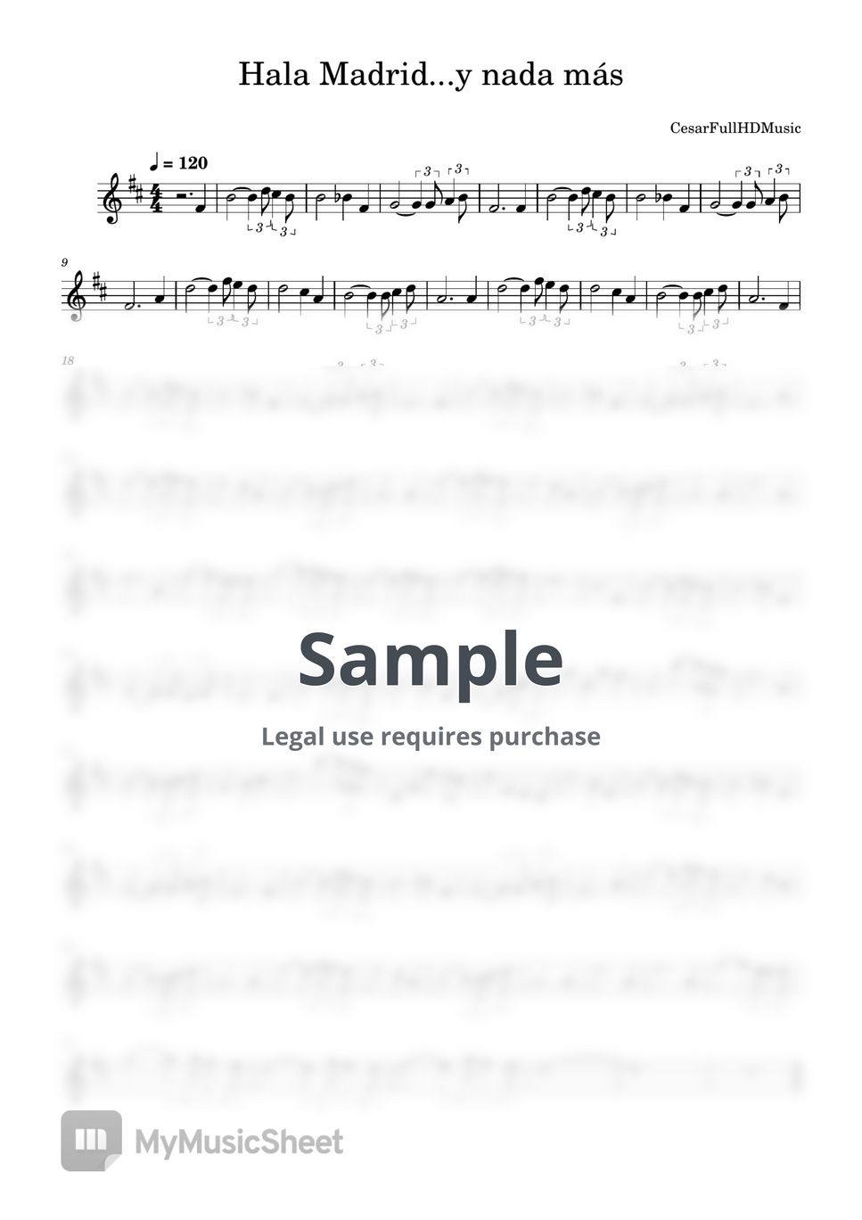 Real Madrid - Hala Madrid...y nada más Sheets