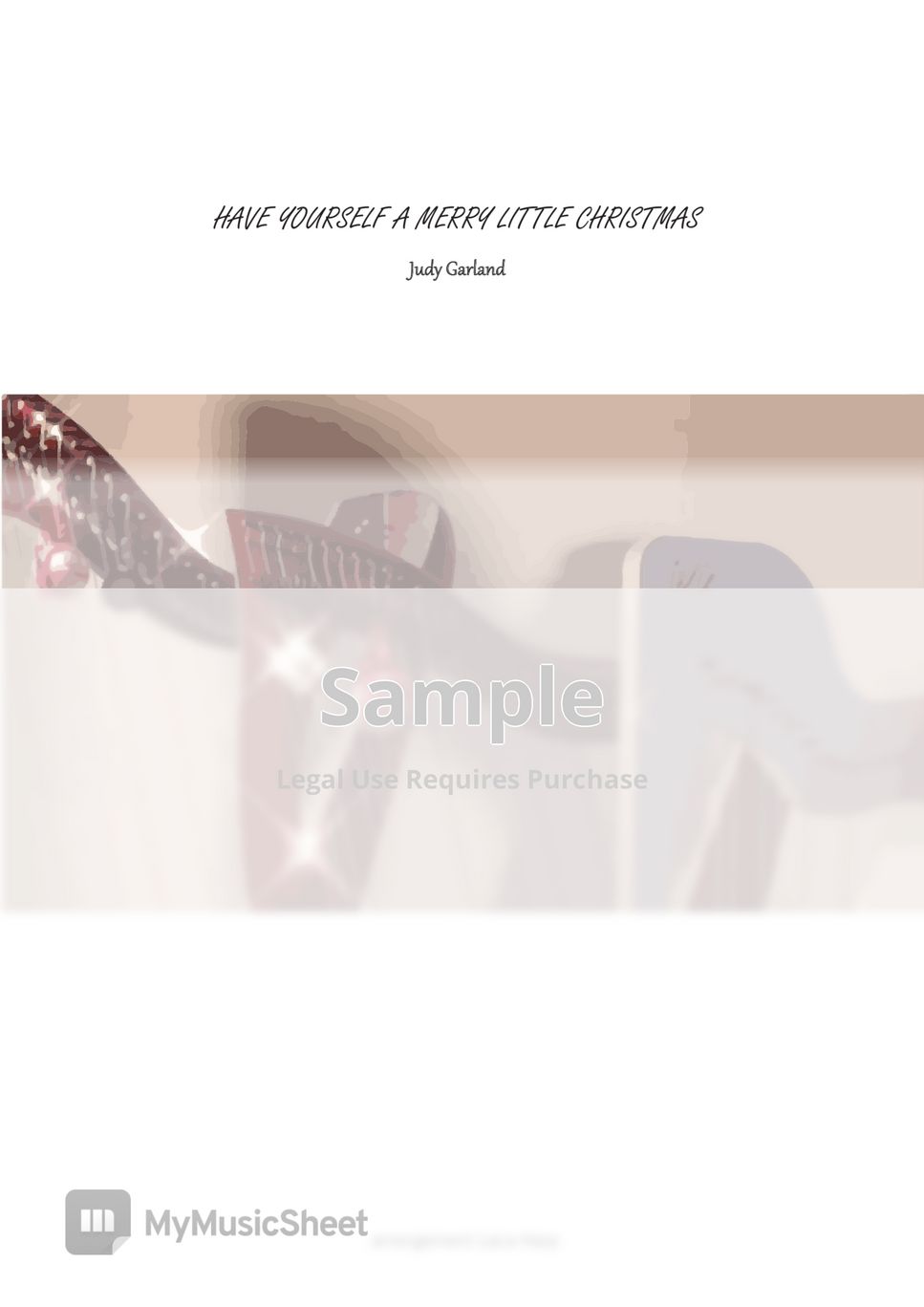 Judy Garland - Have yourself a merry little christmas (mini harp) Sheet ...
