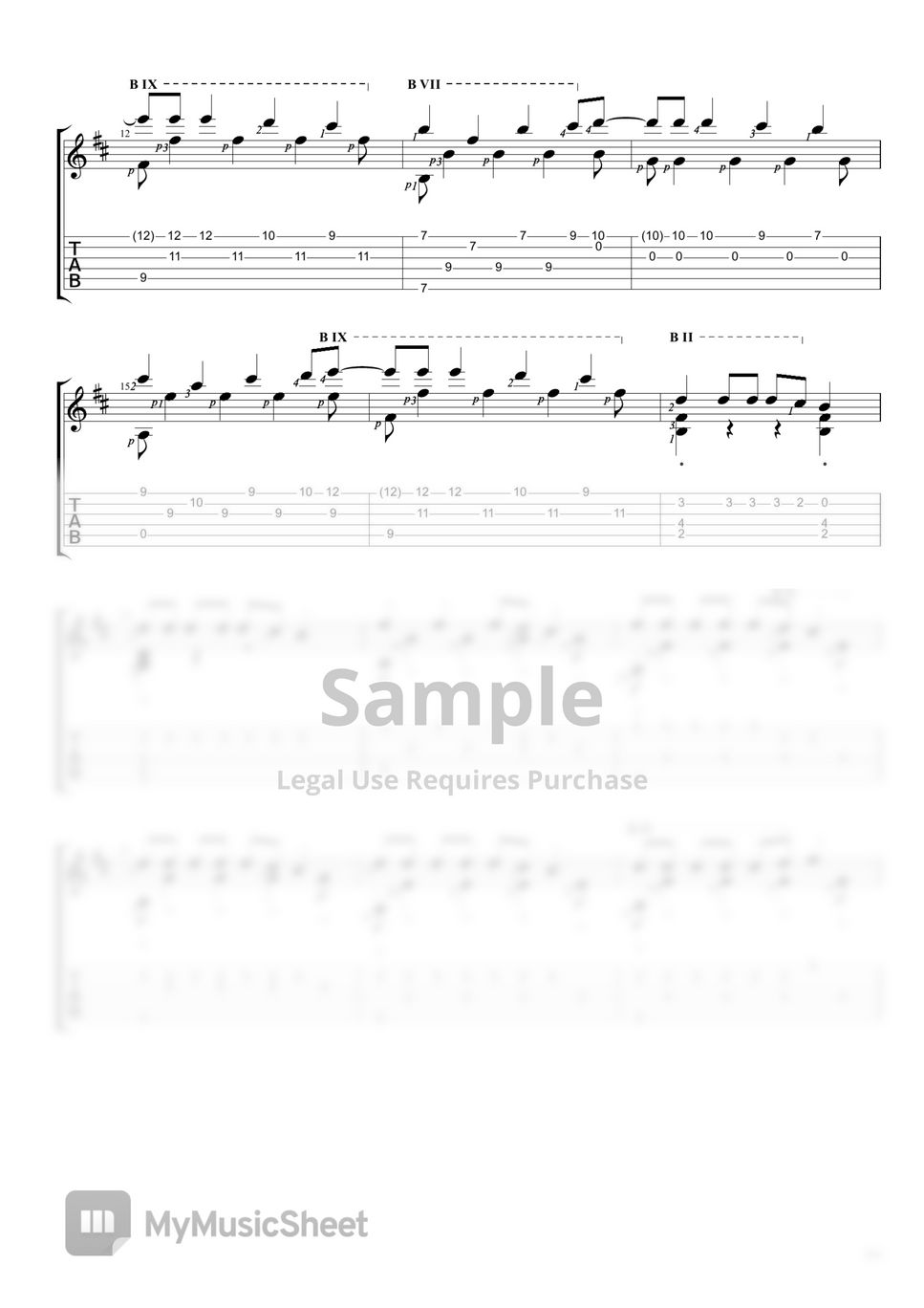 GALIBRI & MAVIK - Federico Fellini Sheet Music by Bohdan Panchuk