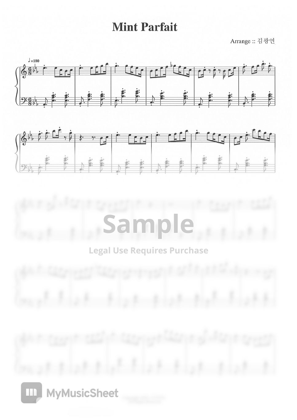 a_hisa - Mint Parfait Sheet Music