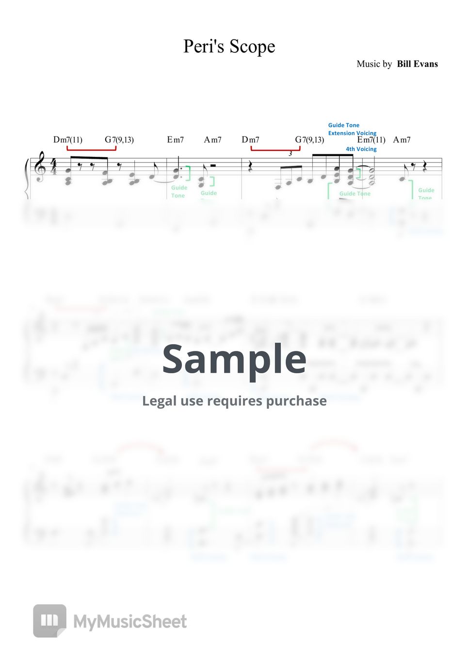 Bill Evans - Peri's Scope Sheets by Zoey