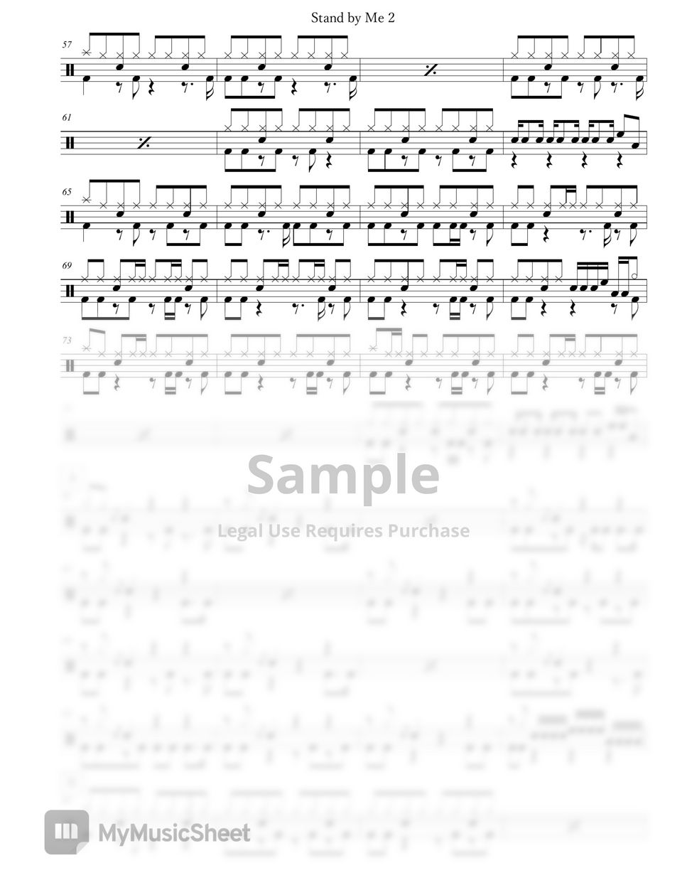 Pretty Purdie And The Playboys - Stand by Me Sheets by Arkadia Drums