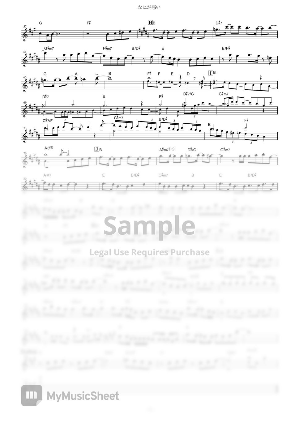 Kessoku Band - Nani ga Warui (Bocchi the Rock! / in Eb) Sheet Music by muta-sax