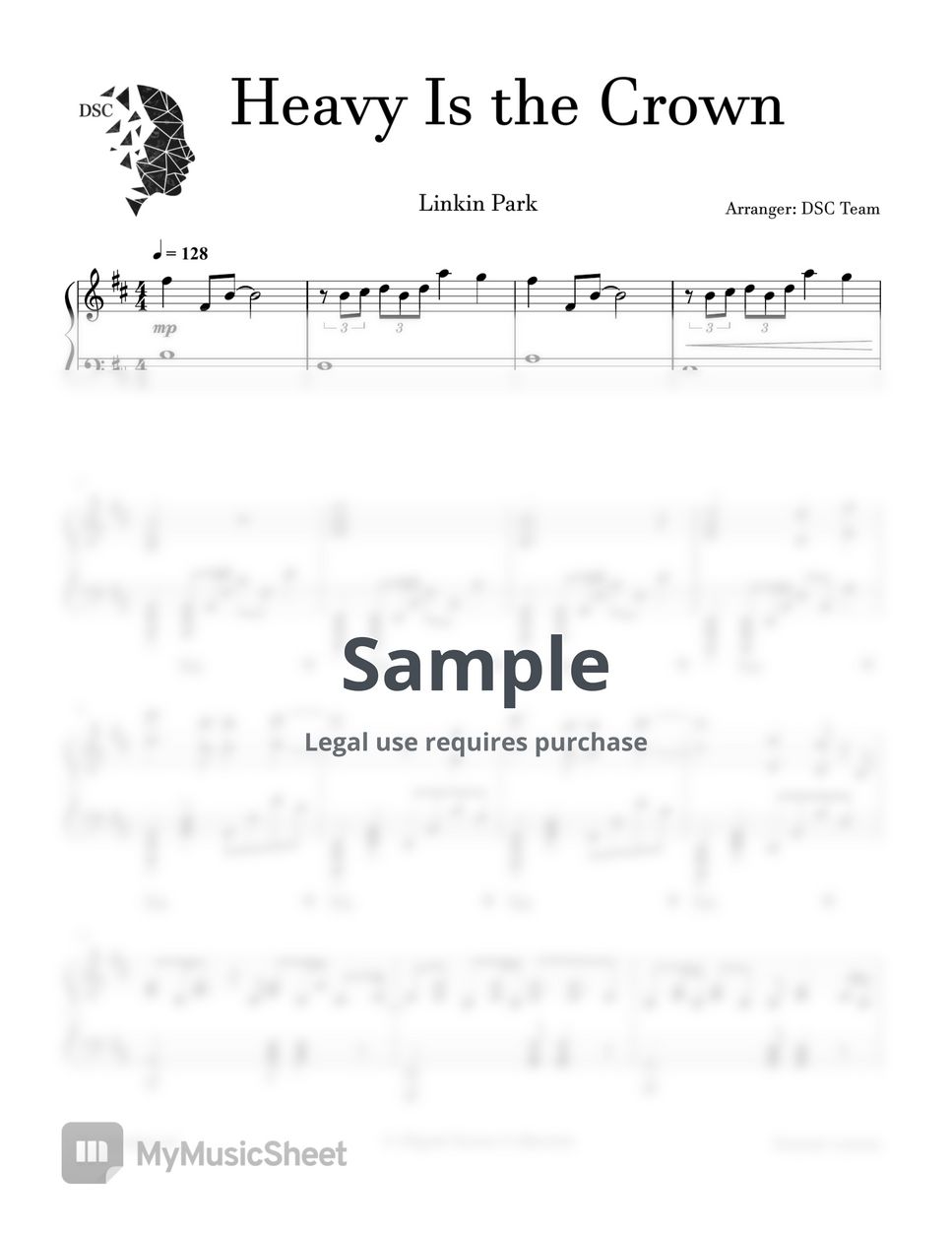 Linkin Park - Heavy Is the Crown (League of Legends OST) Sheet Music by ...