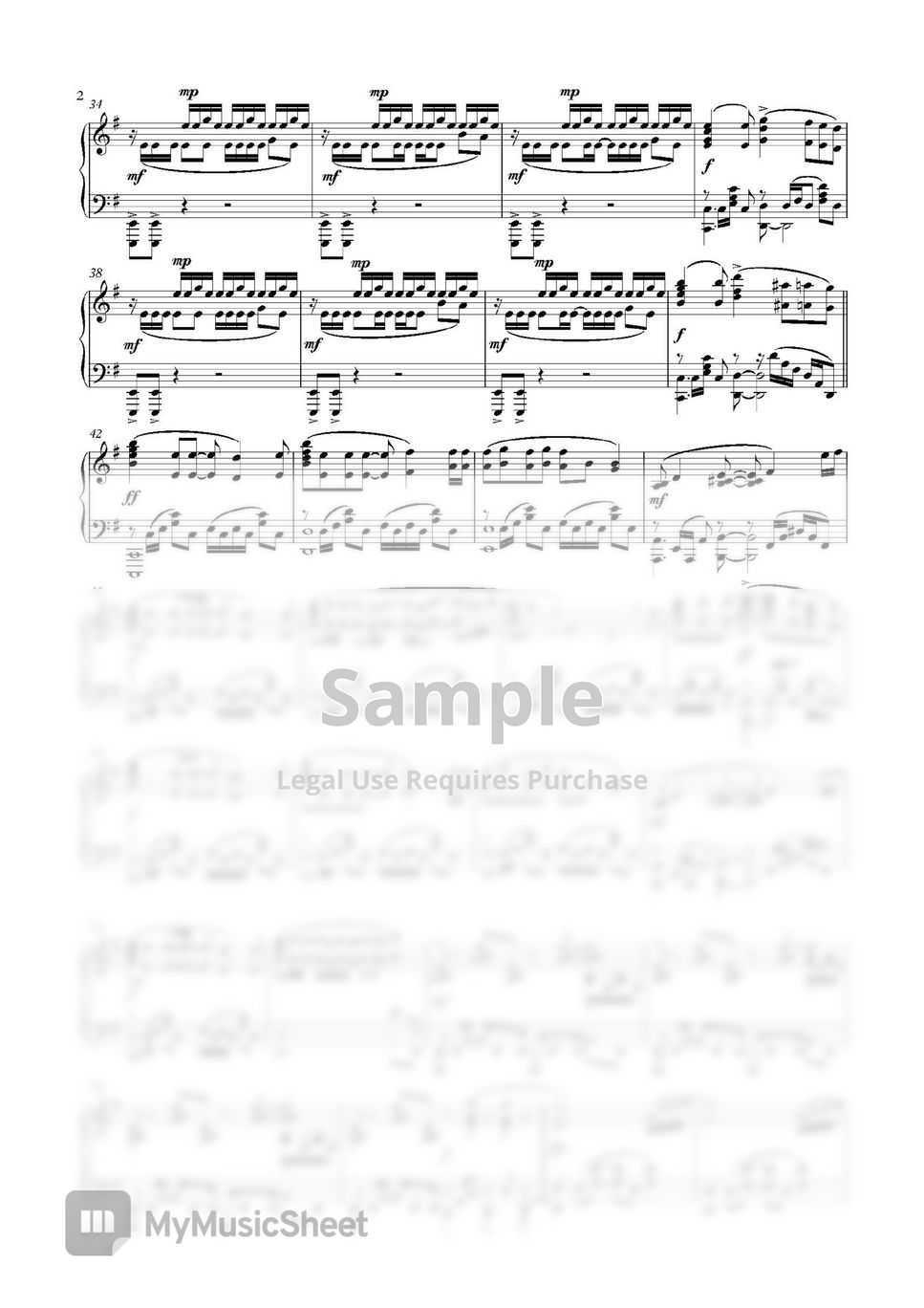 YUI - Again - YUI (Fullmetal Alchemist Brotherhood OP 1) Piano Sheet ...