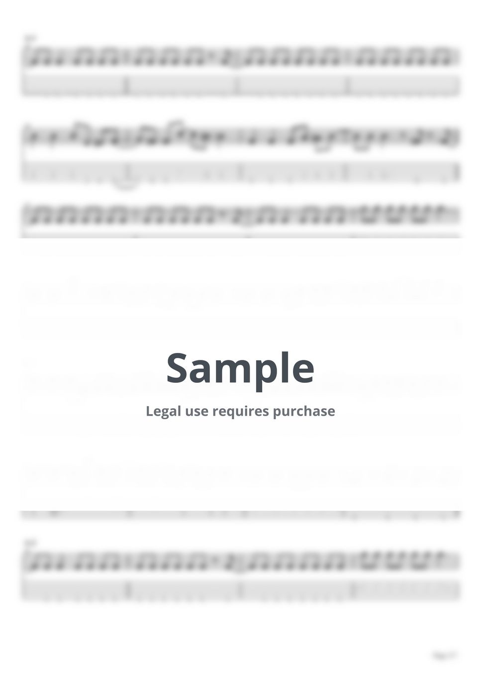 Cymbals - Highway Star,Speed Star【Bass TAB】 TAB+1 Staff by ...