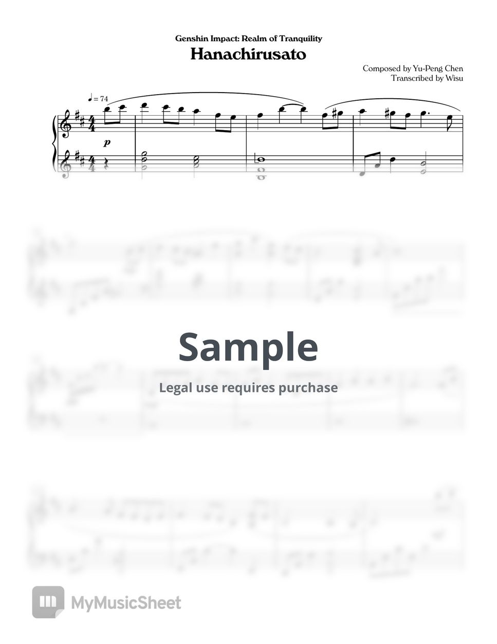 Genshin Impact - 华散之缘 Hanachirusato Hoja by Wisu