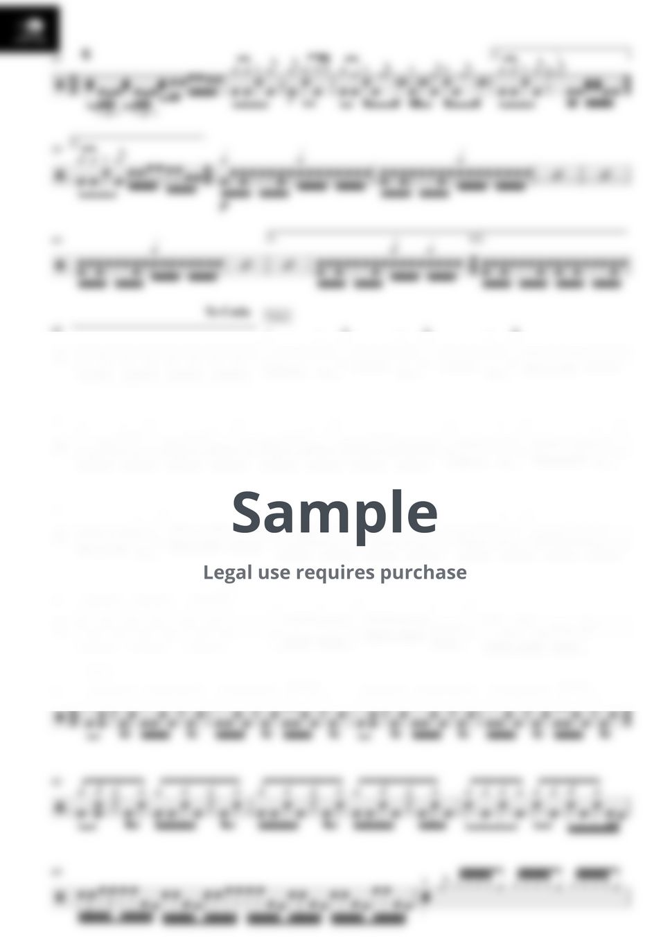 Avenged Sevenfold - Bat Country Sheet Music by Drum Sheet MX