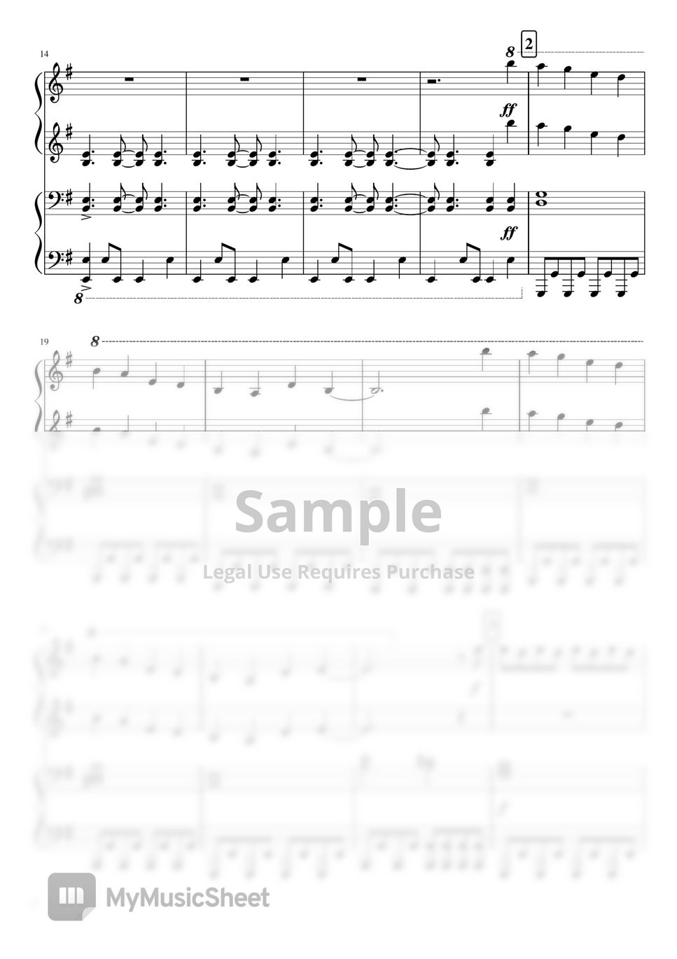 Ado / ONE PIECE FILM RED - New Genesis (UTA from ONE PIECE FILM RED) (Piano 4 Hands) Sheets by ...