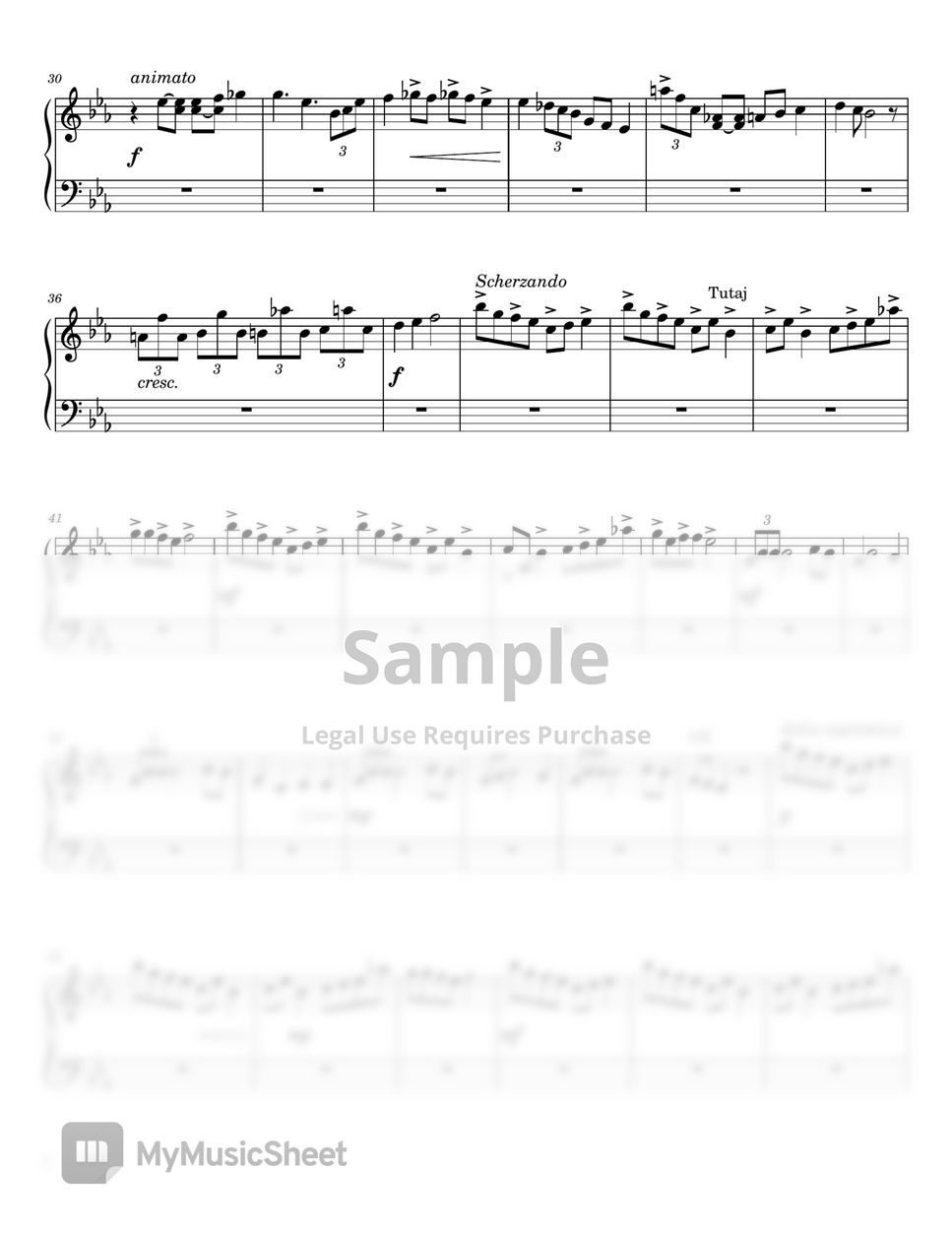 One Piece - Binks Sake Sheet Music by Anime Piano Tutorials