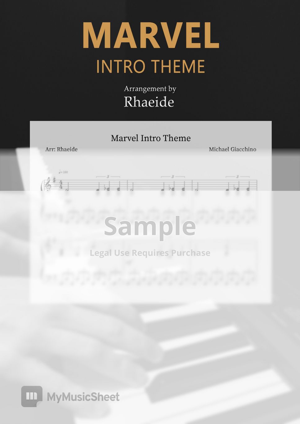 Marvel - Intro Theme (Michael Giacchino) Sheets by Rhaeide